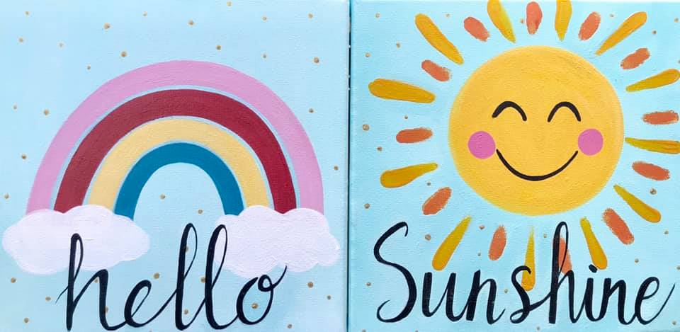 Mini - Hello Sunshine! - Pinot's Palette Painting