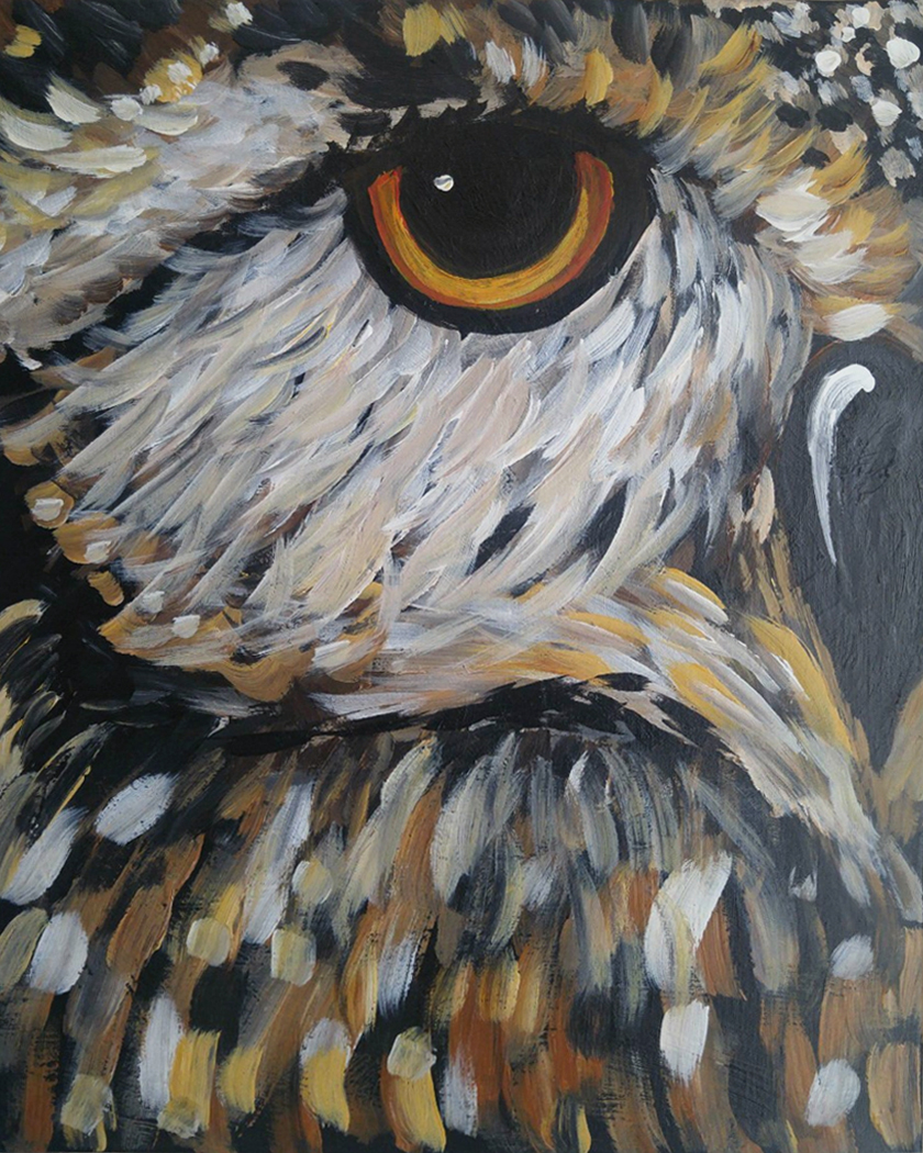 Hooty Patooty - Pinot's Palette Painting