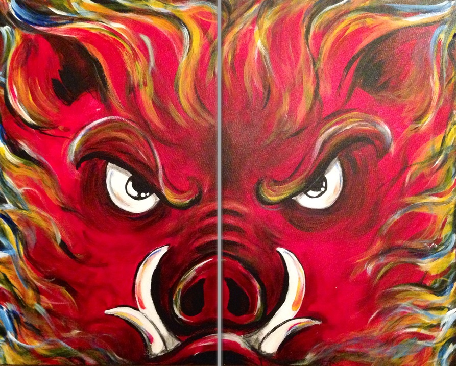 Hot Hog (Date Night Version)! - Pinot's Palette Painting