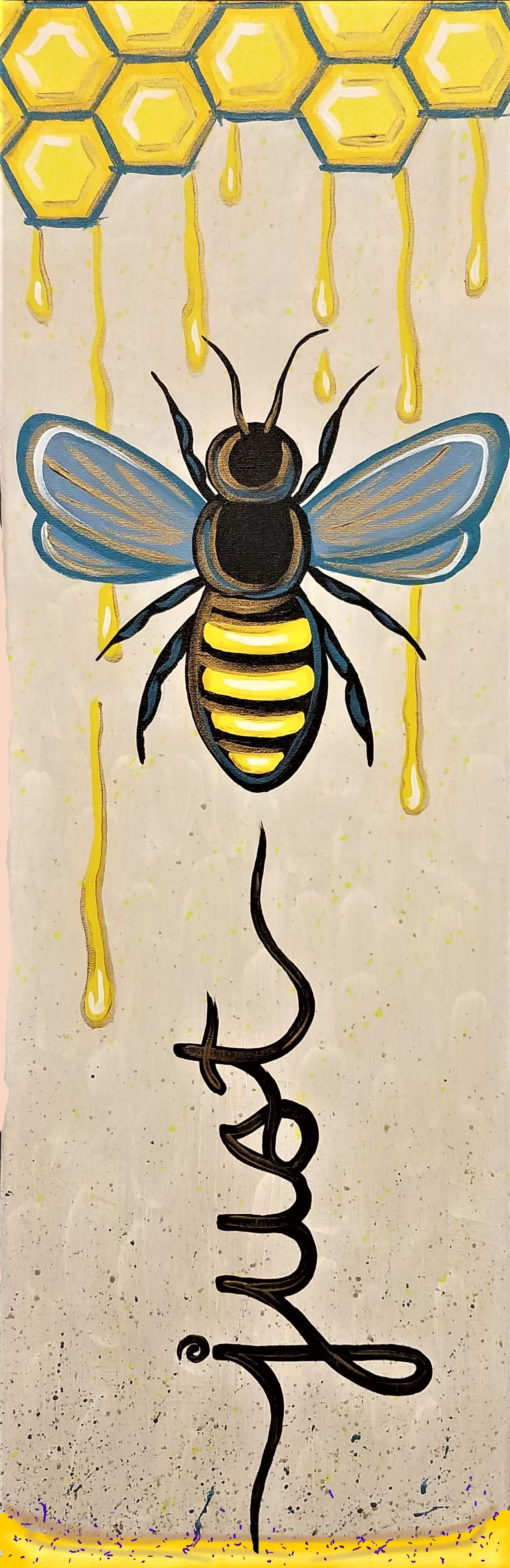 Just Bee U - Pinot's Palette Painting