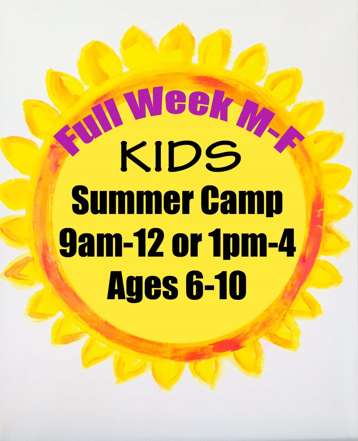 Kids Camp Full Week - Pinot's Palette Painting