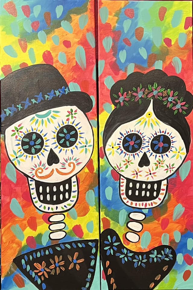 LA CALAVERA - Pinot's Palette Painting