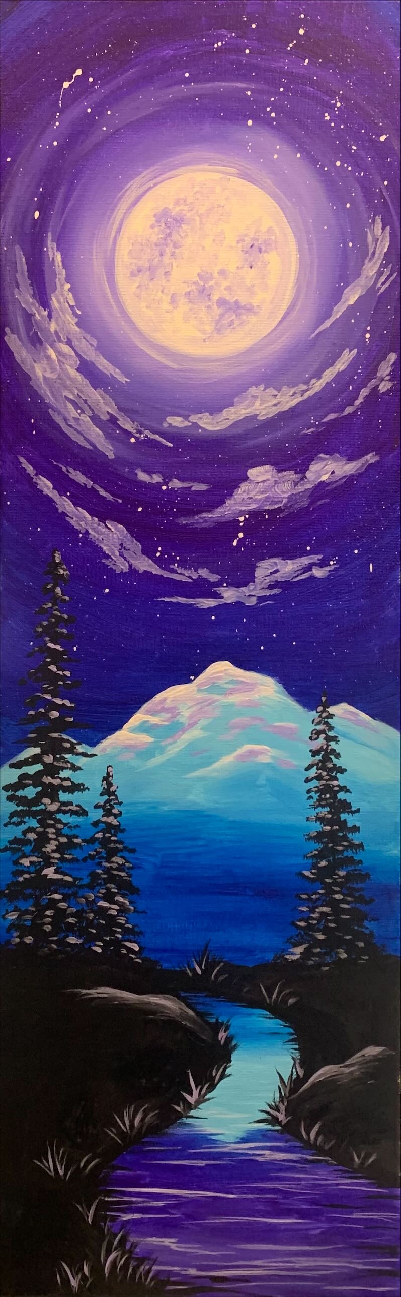 Lavender Moon Glow - Pinot's Palette Painting