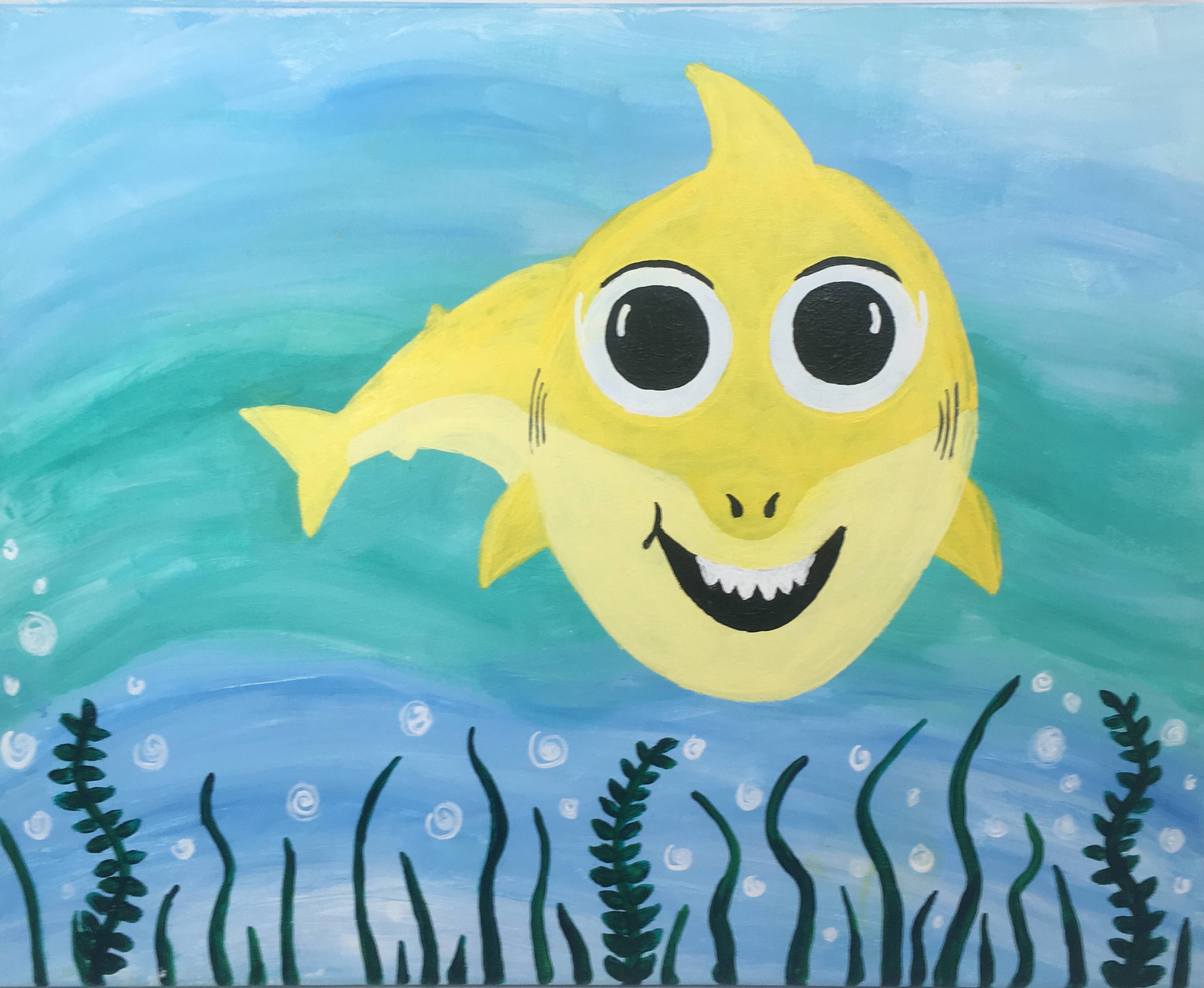 Lil' Shark - Pinot's Palette Painting