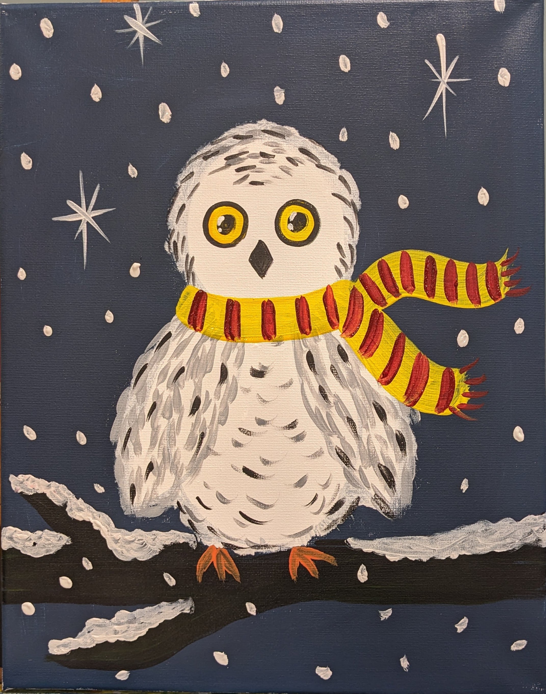 Magic Owl - Pinot's Palette Painting