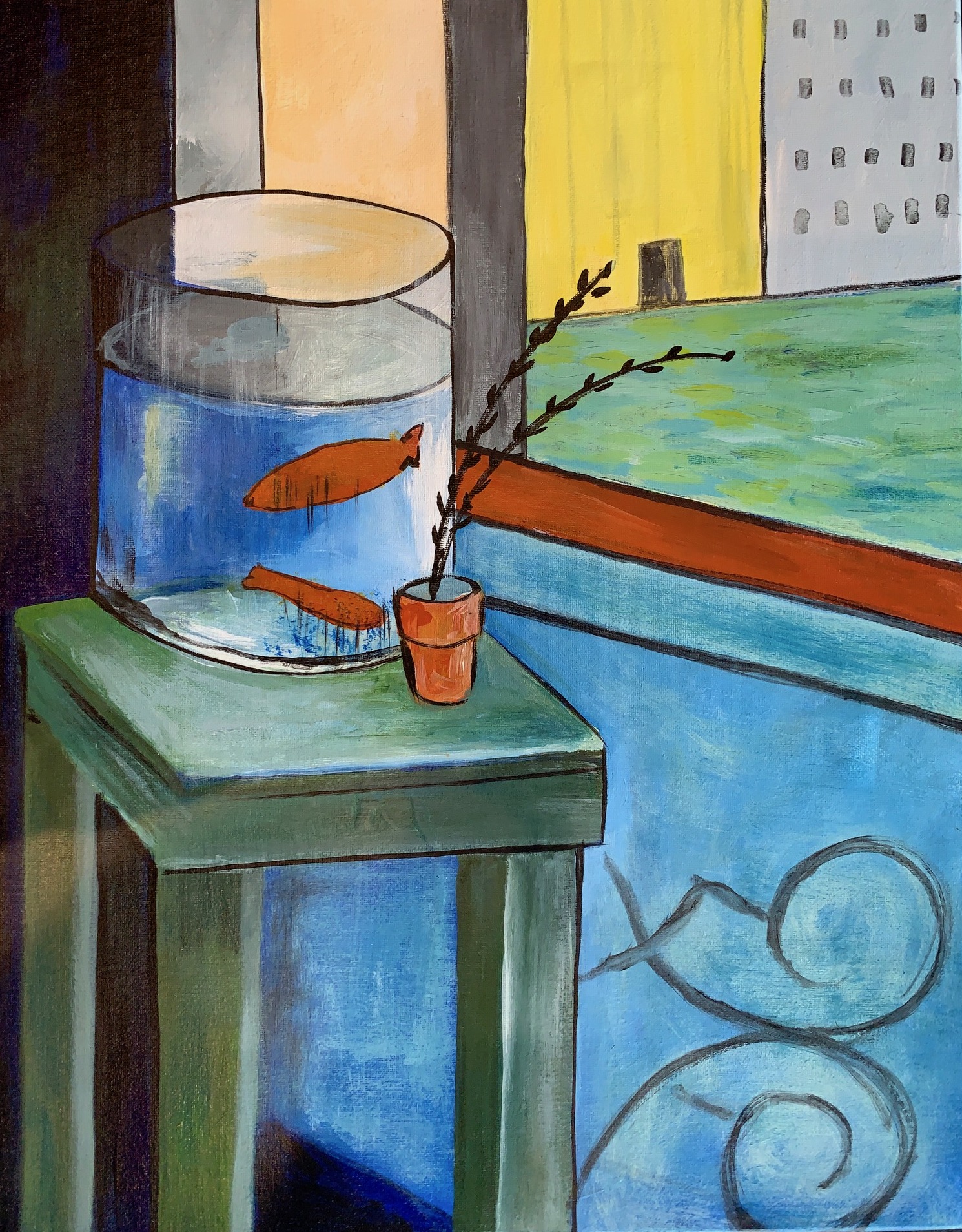 Matisse Two Fish - Pinot's Palette Painting