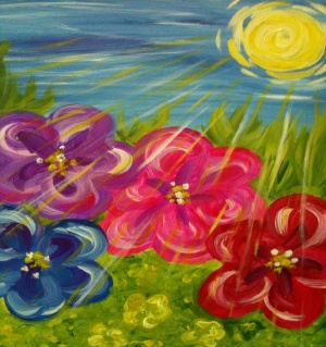 May Flowers - Pinot's Palette Painting