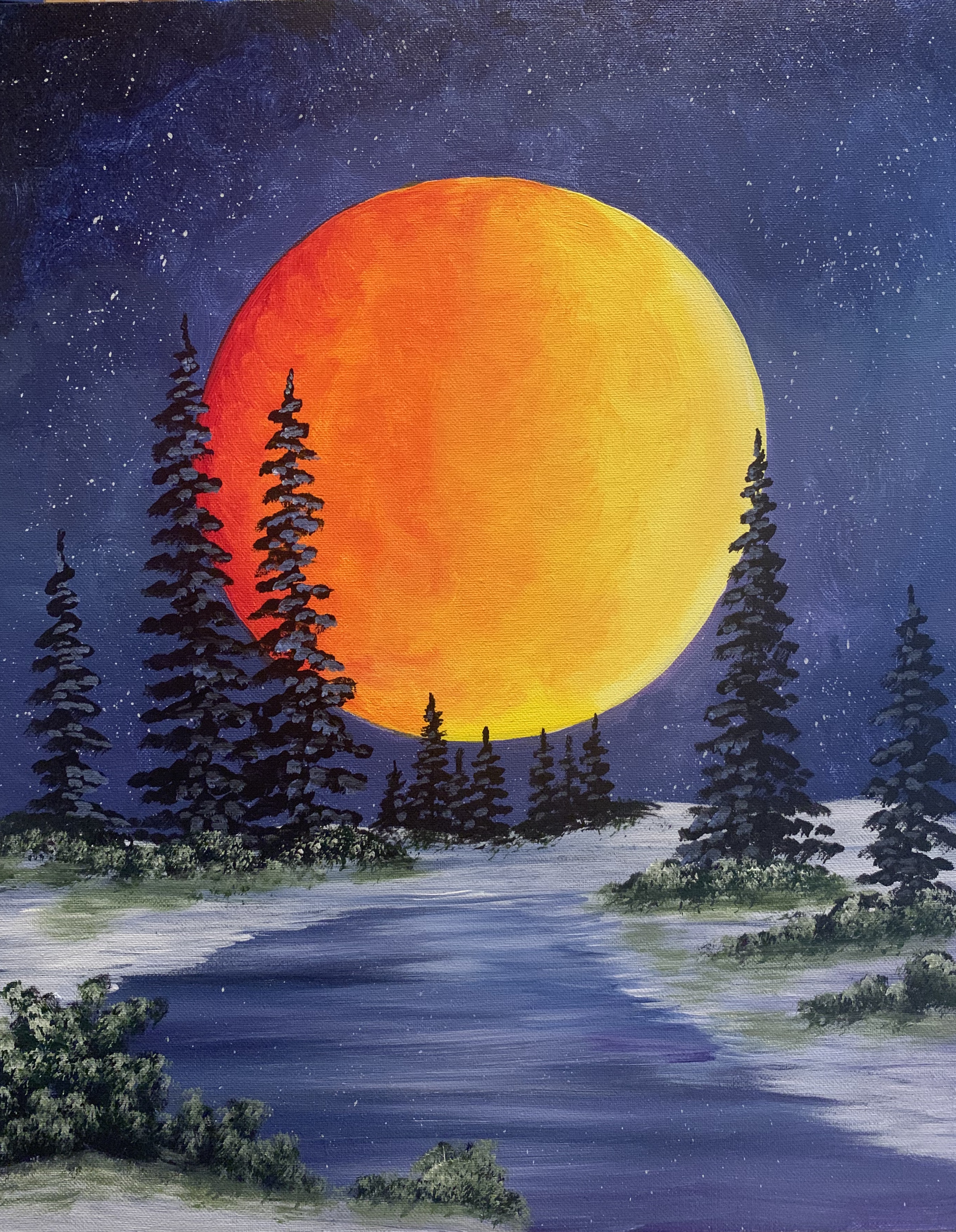 Midnight Glow - Pinot's Palette Painting