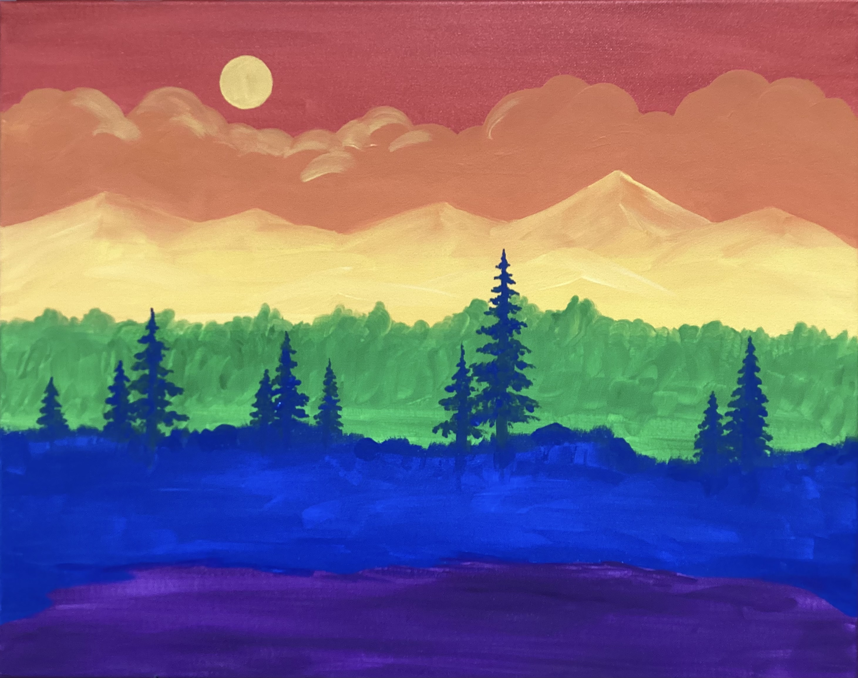 Misty Mountain Pride - Pinot's Palette Painting