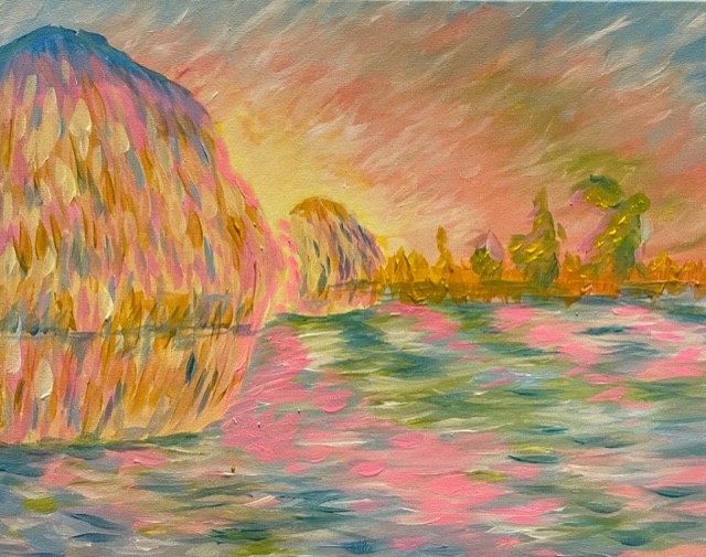 Monet Hay - Pinot's Palette Painting