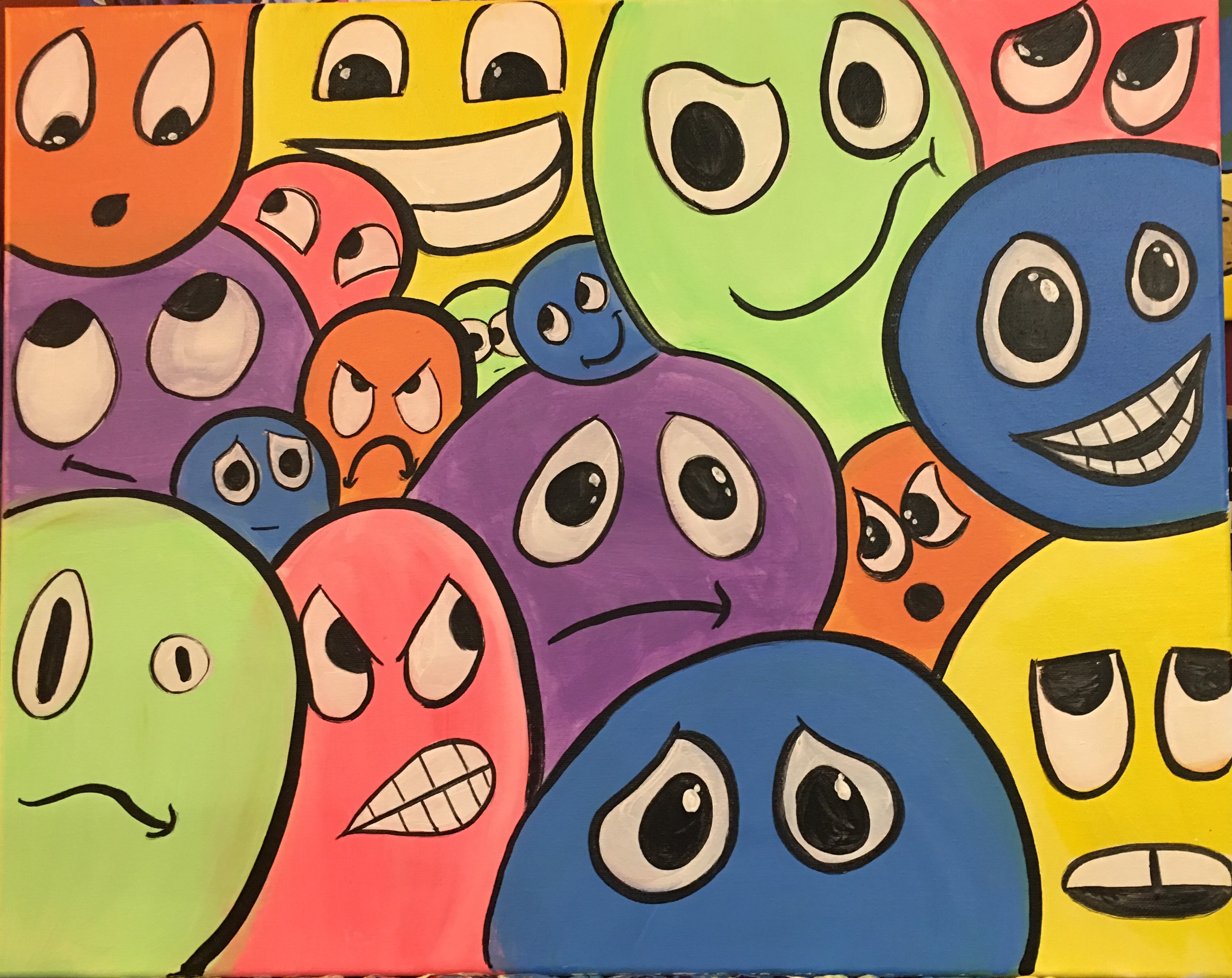 Monster Party! - Pinot's Palette Painting