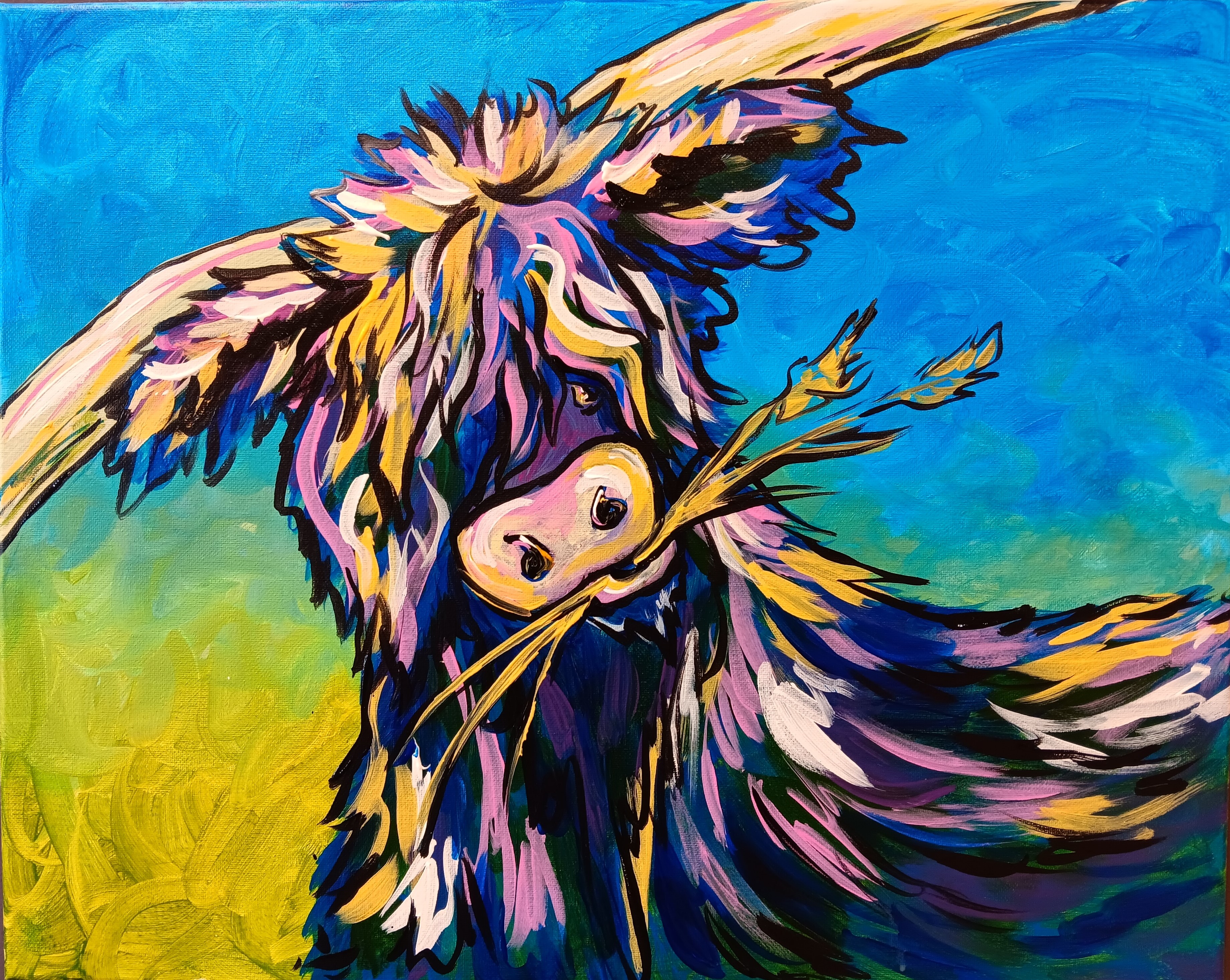 Moo Talkin' To Me? - Pinot's Palette Painting