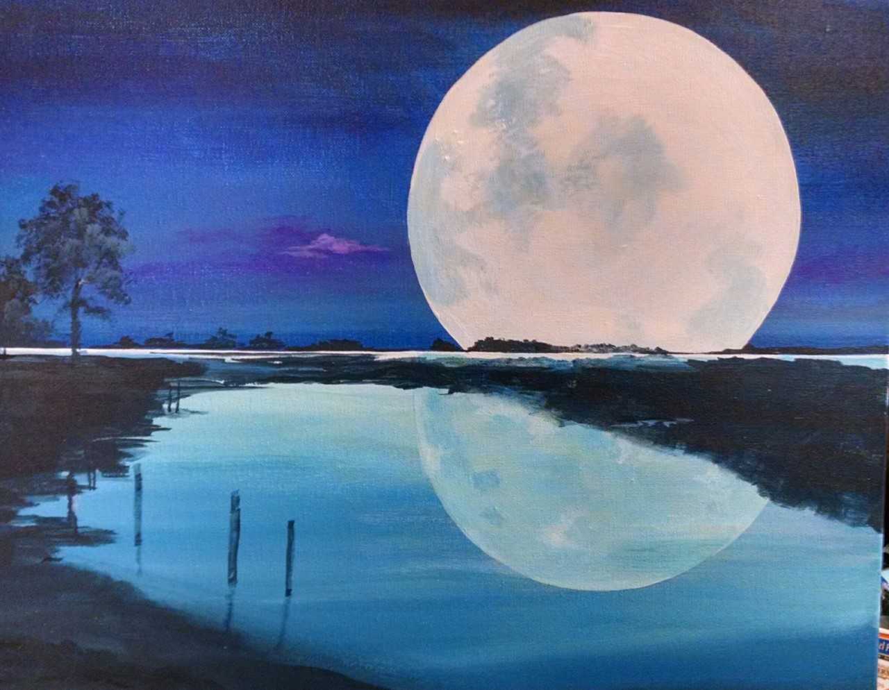 Moonglow - Pinot's Palette Painting