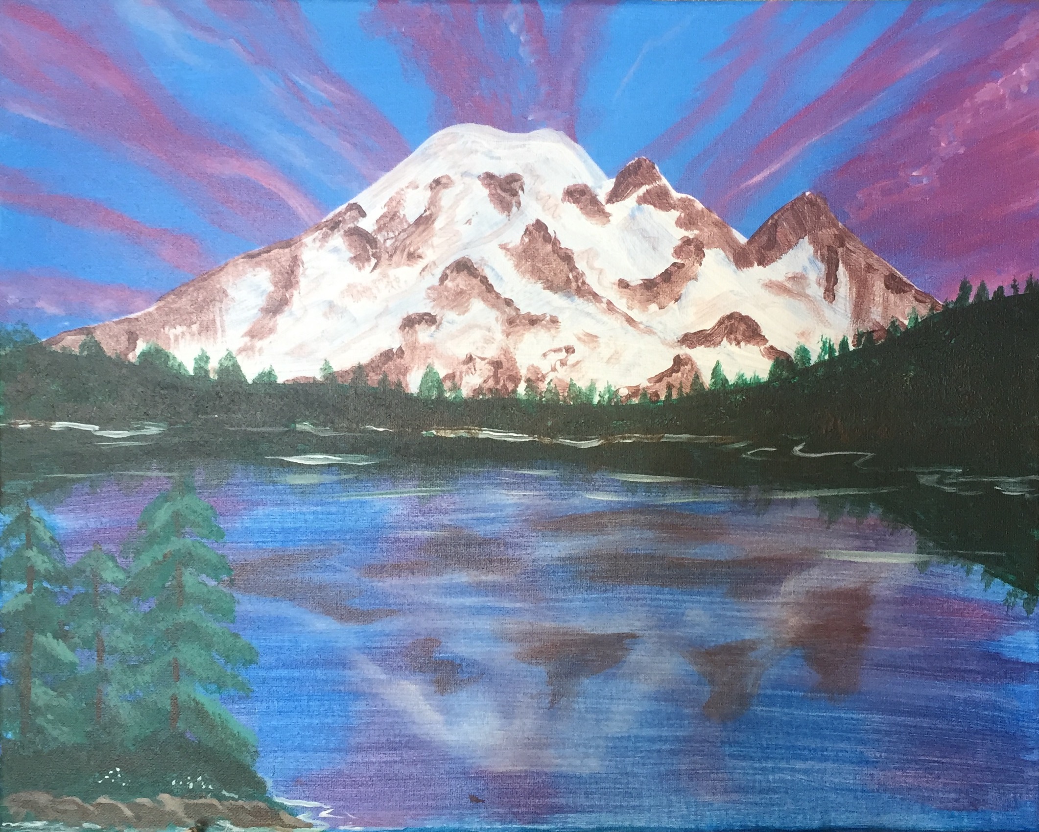 Mountain Reflections - Pinot's Palette Painting