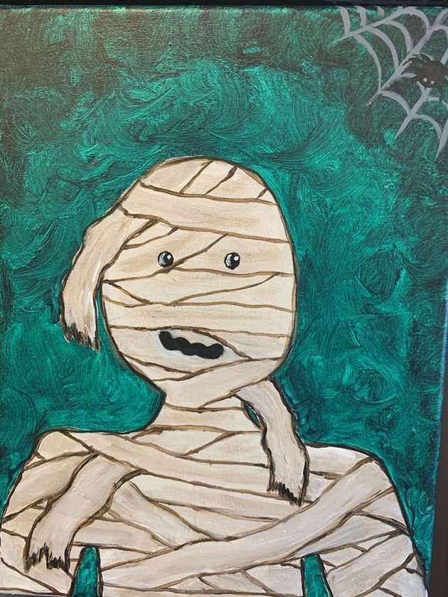 Mummy Wraps - Pinot's Palette Painting