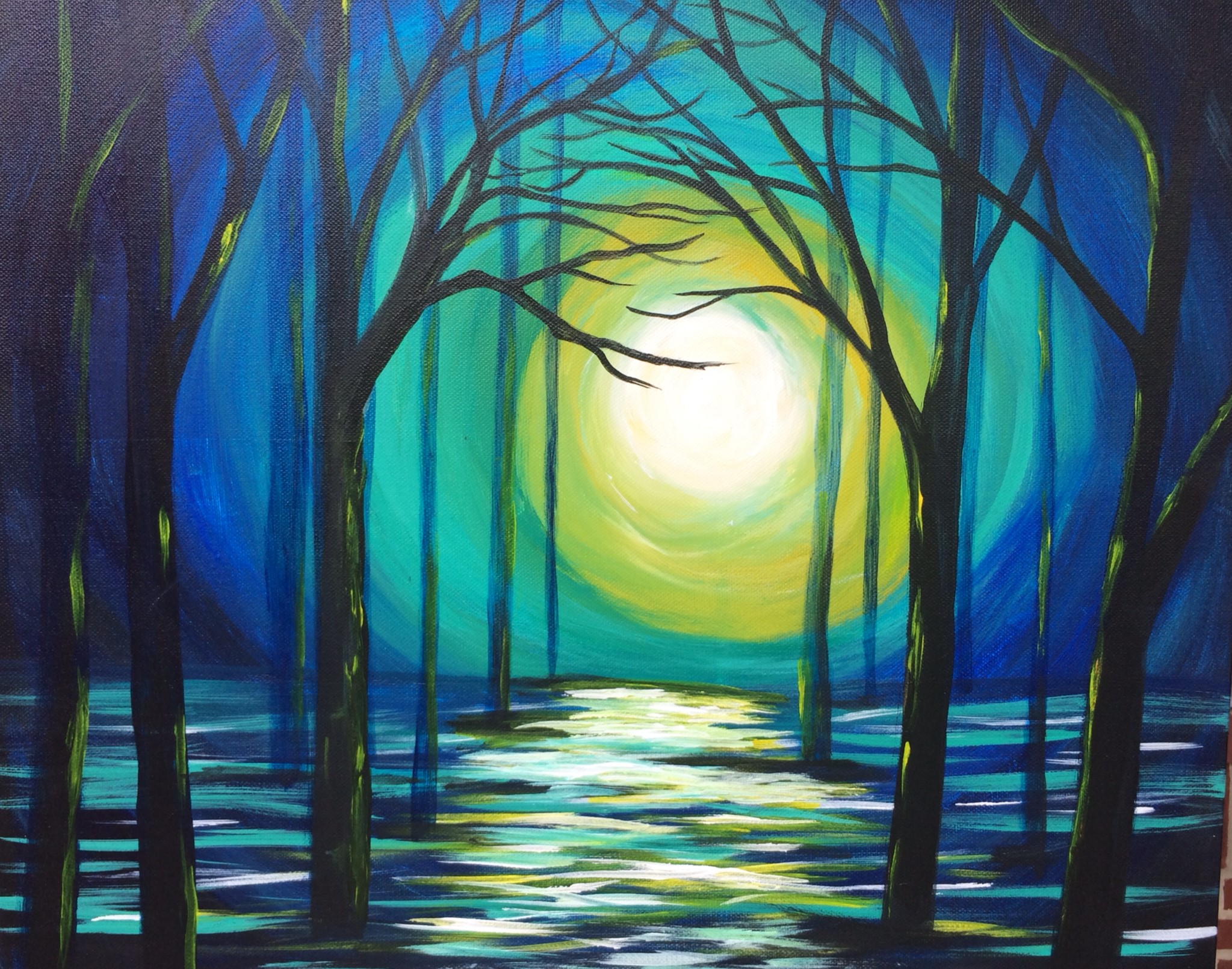Mystic Moon - Pinot's Palette Painting