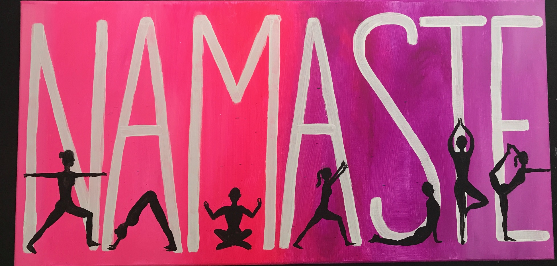 Namaste Yoga - Pinot's Palette Painting