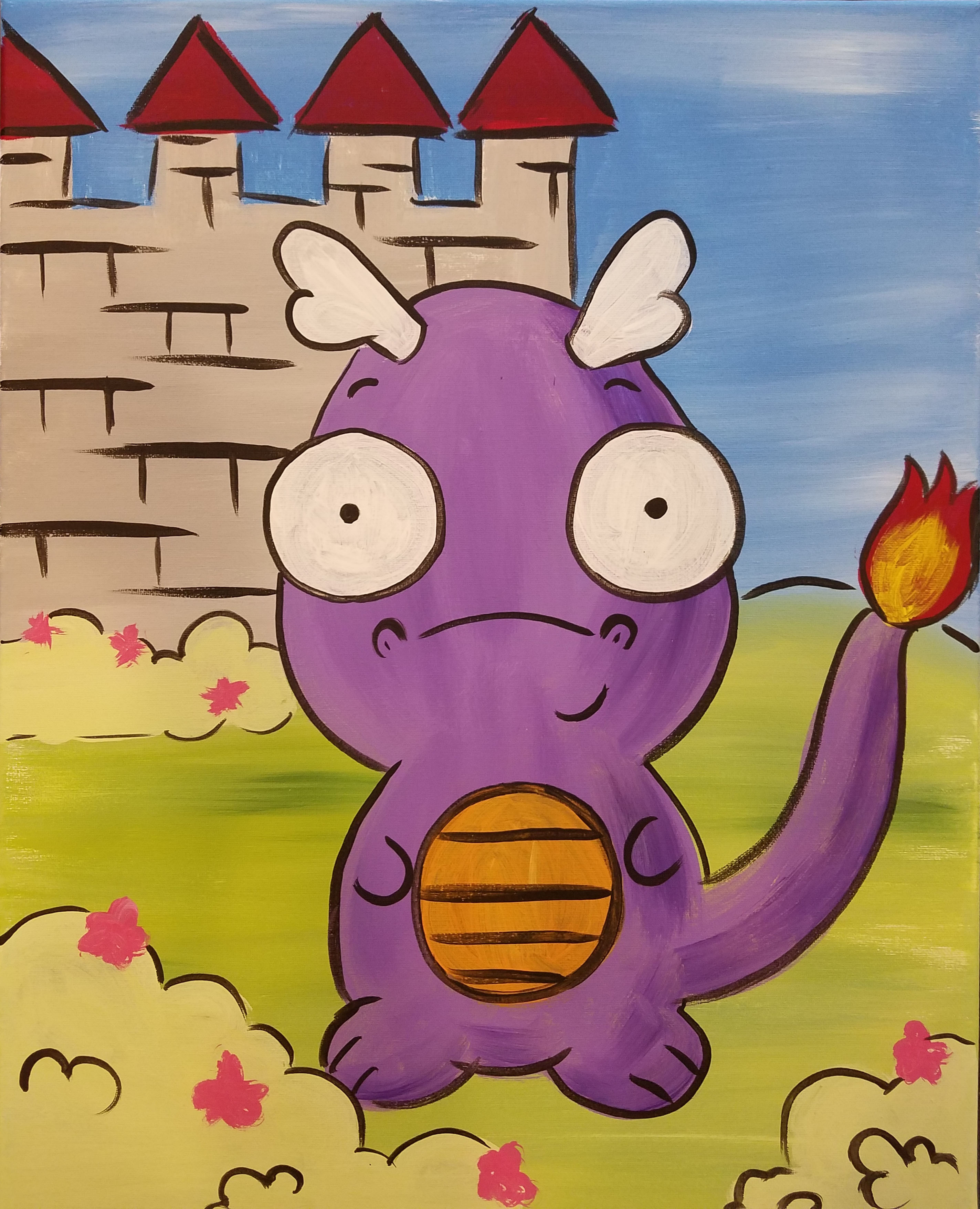 Nogard the Dragon - Pinot's Palette Painting