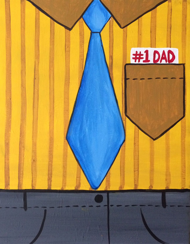 Number One Dad - Pinot's Palette Painting