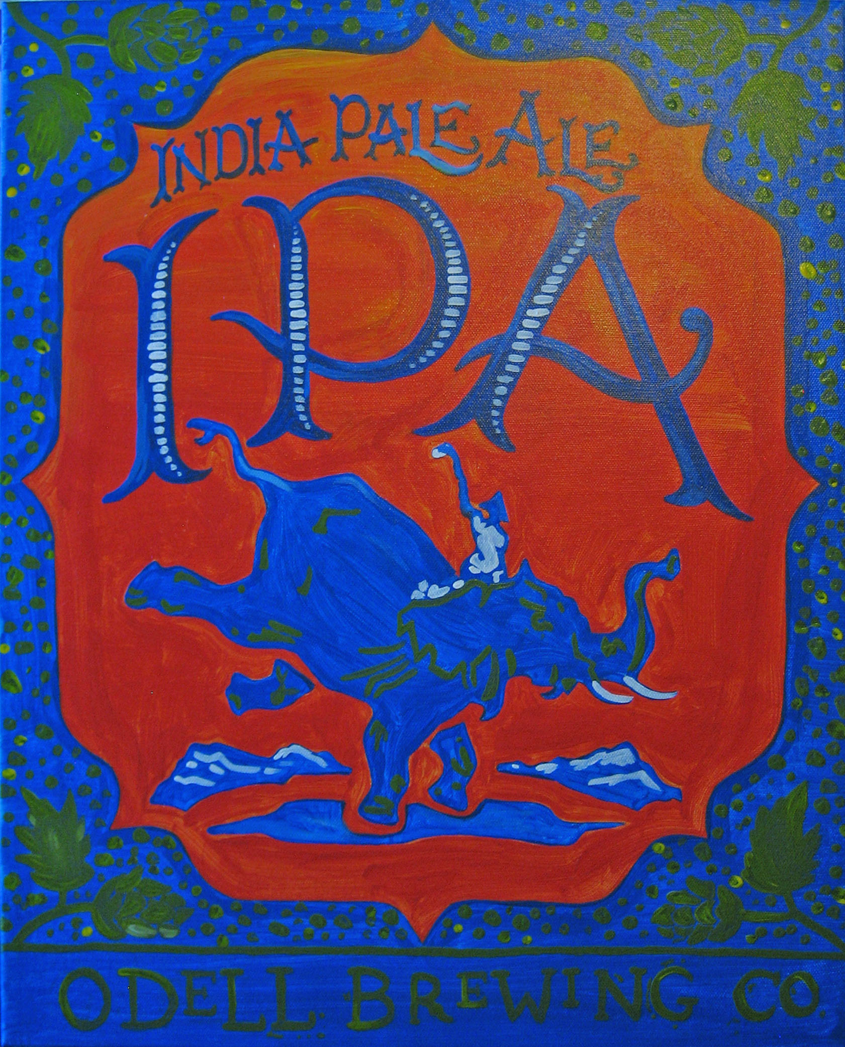Odell's IPA - Pinot's Palette Painting