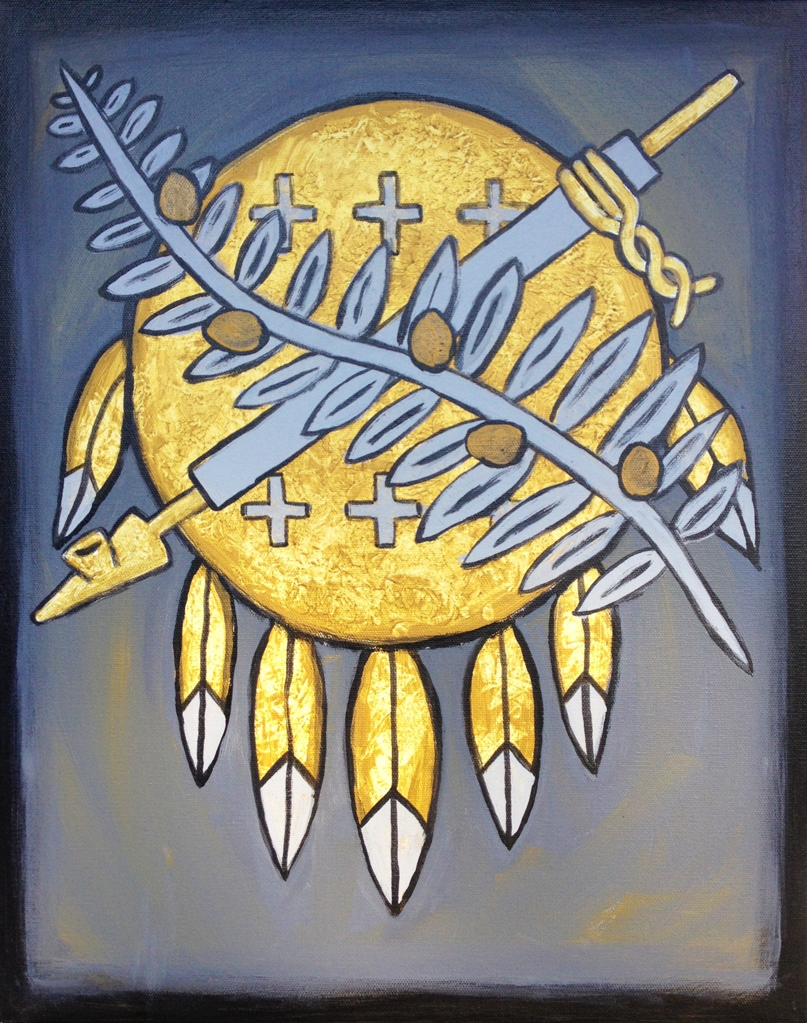 Oklahoma Shield - Pinot's Palette Painting