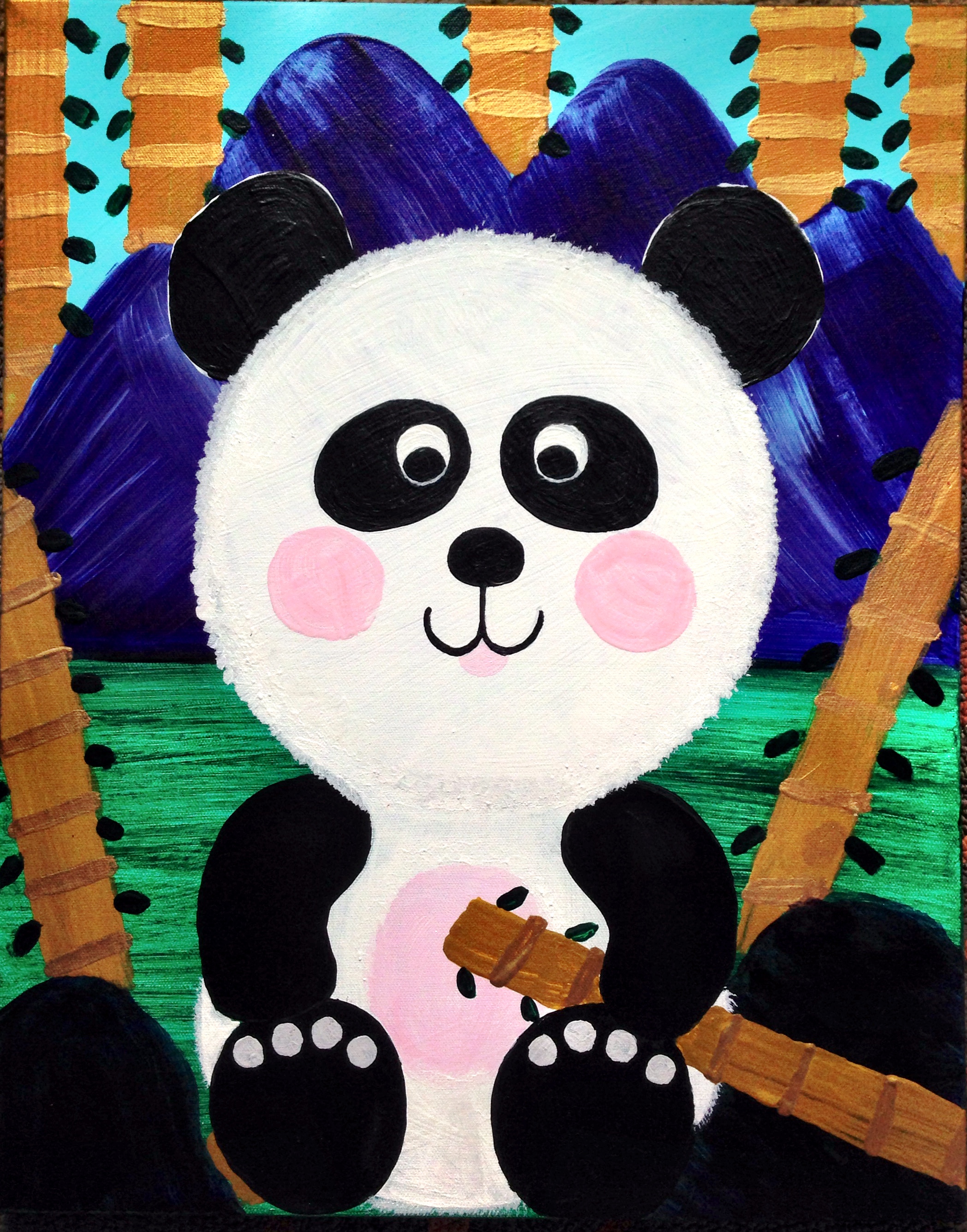 Panda Mundo - Pinot's Palette Painting