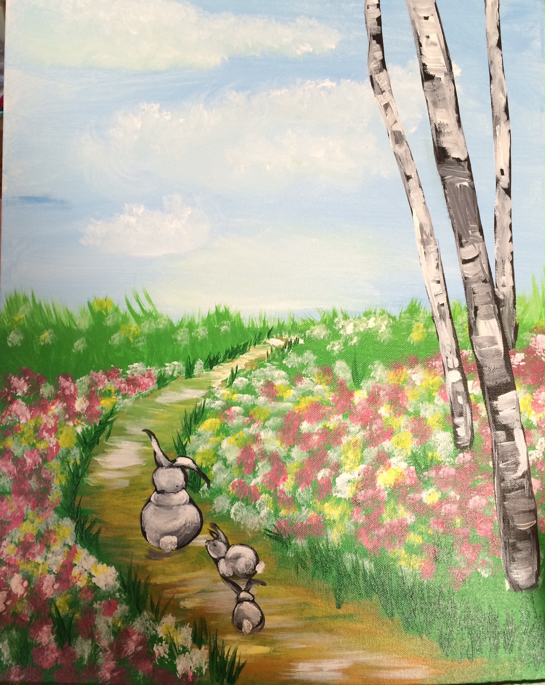 Paseo de Primavera - Pinot's Palette Painting