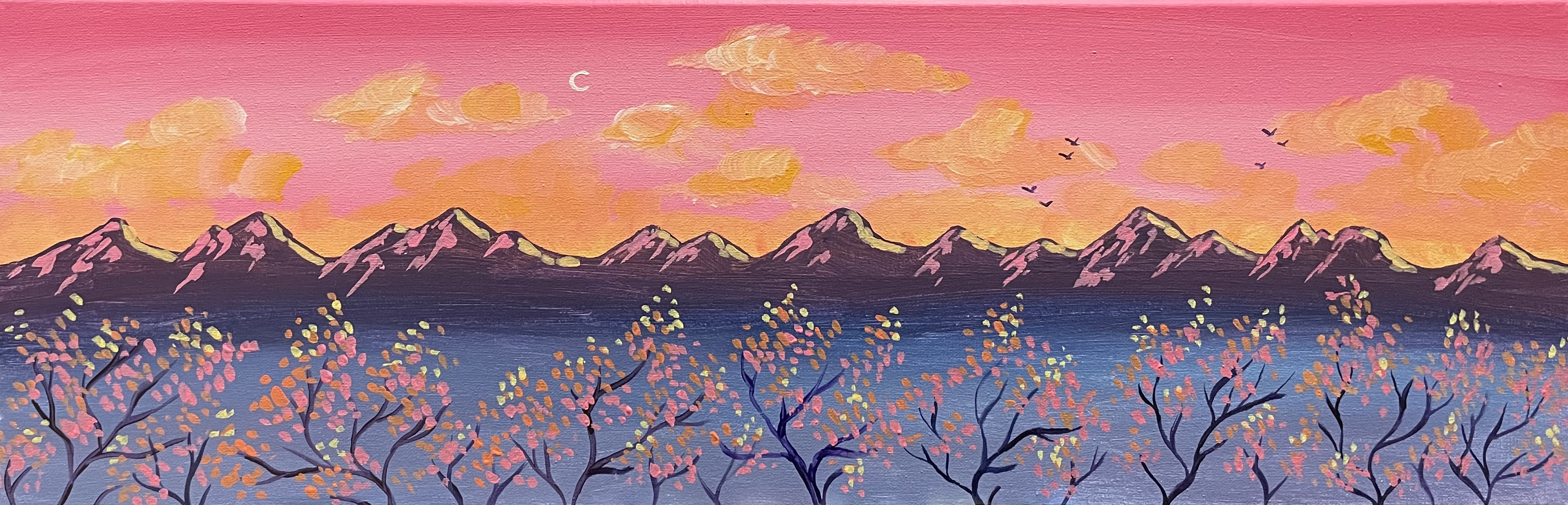 Pastel Cascades - Pinot's Palette Painting