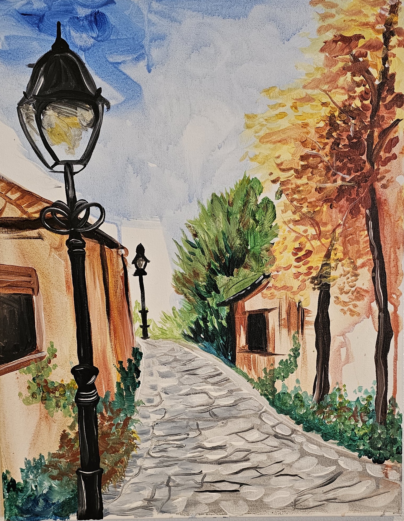 Peaceful Path - Pinot's Palette Painting