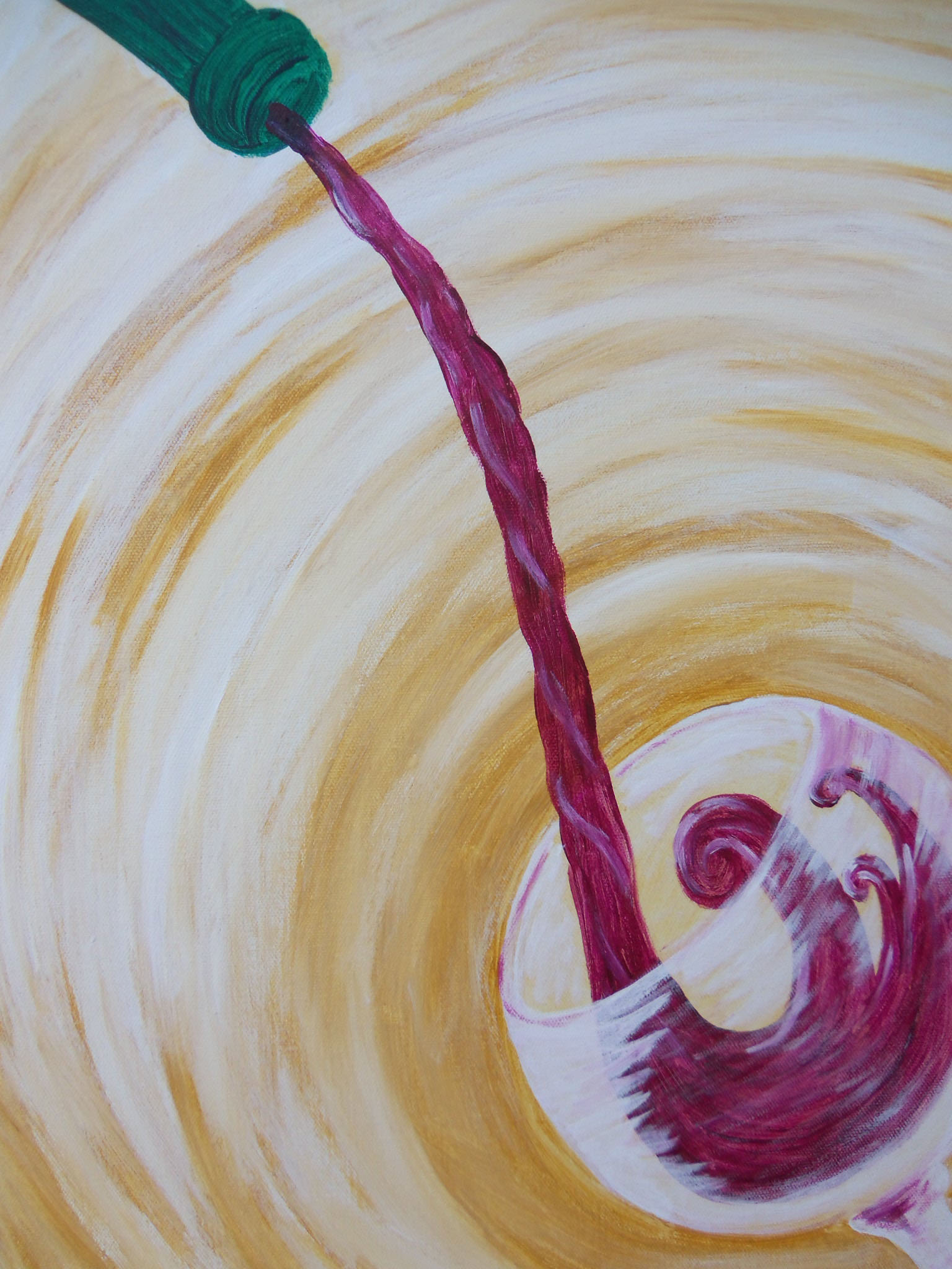 Perfect Pour - Pinot's Palette Painting