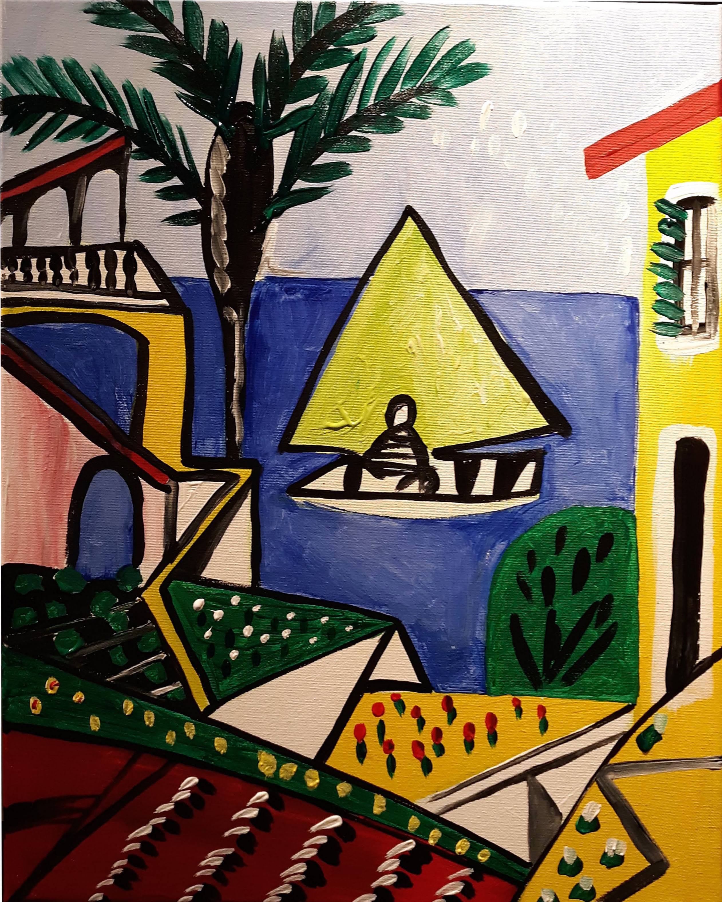 Picasso on the Mediterranean - Pinot's Palette Painting