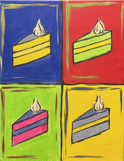Pop Art Cake - Pinot's Palette Painting
