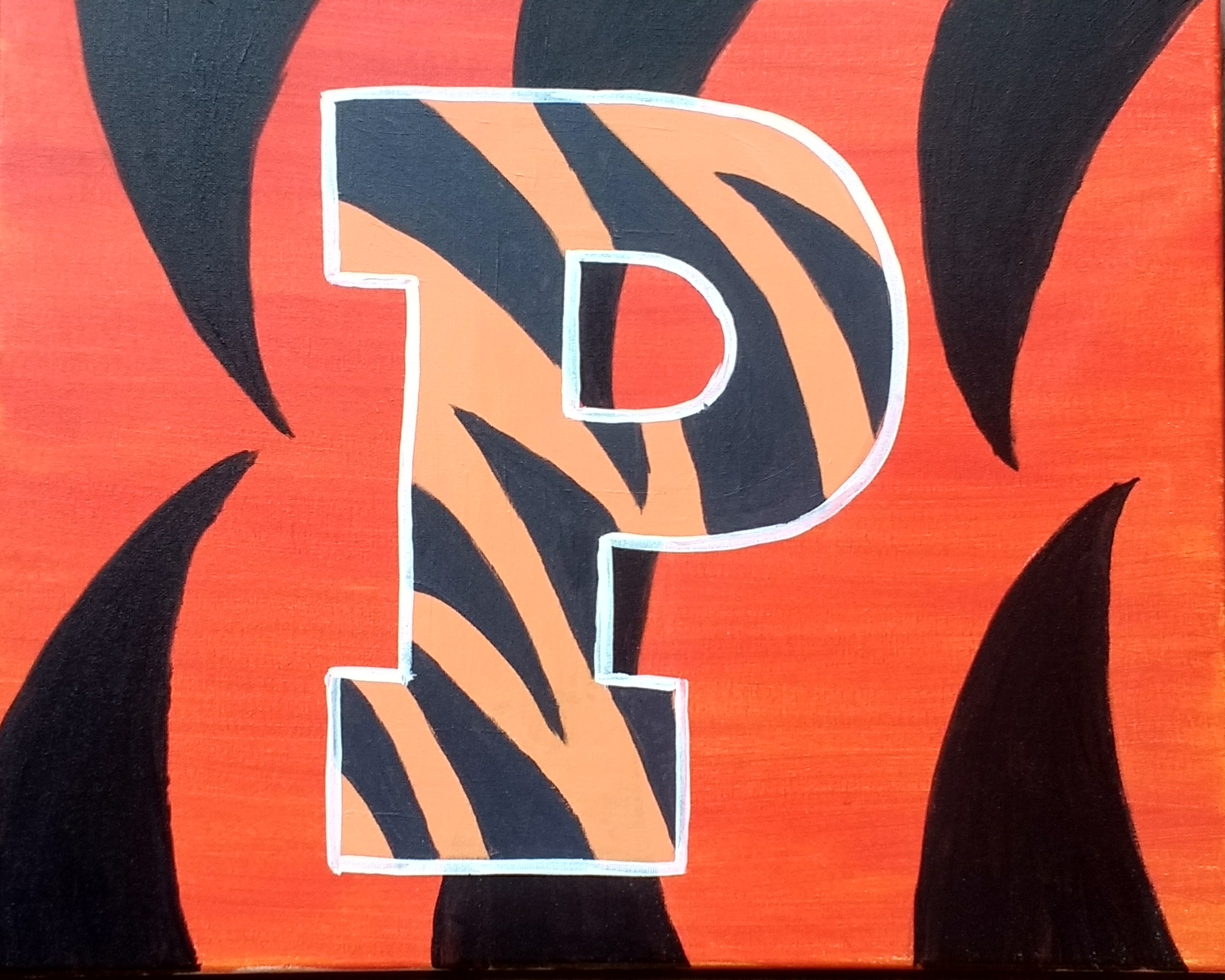 Princeton Tigers - Pinot's Palette Painting