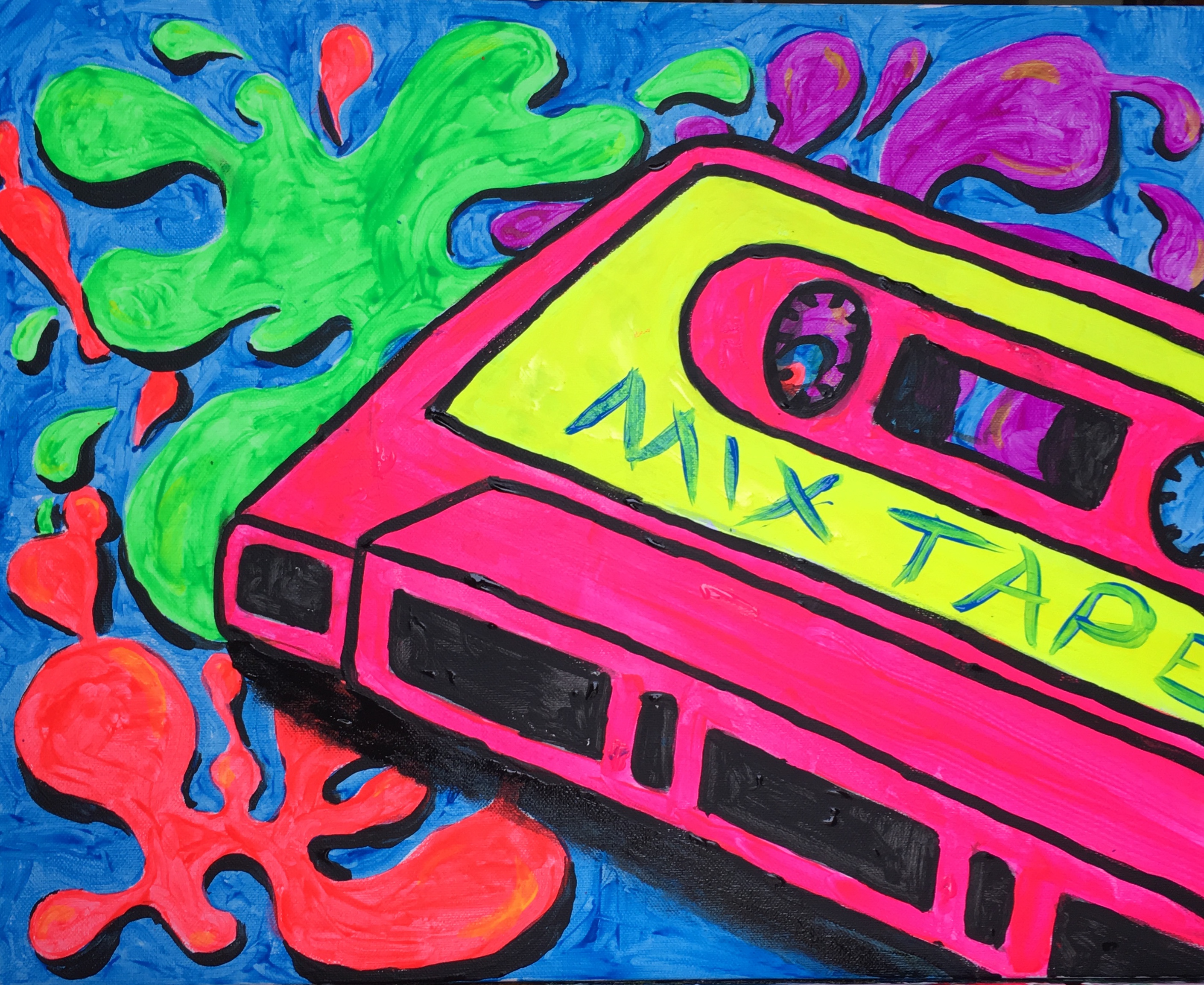 Rad Mix Tape - Pinot's Palette Painting