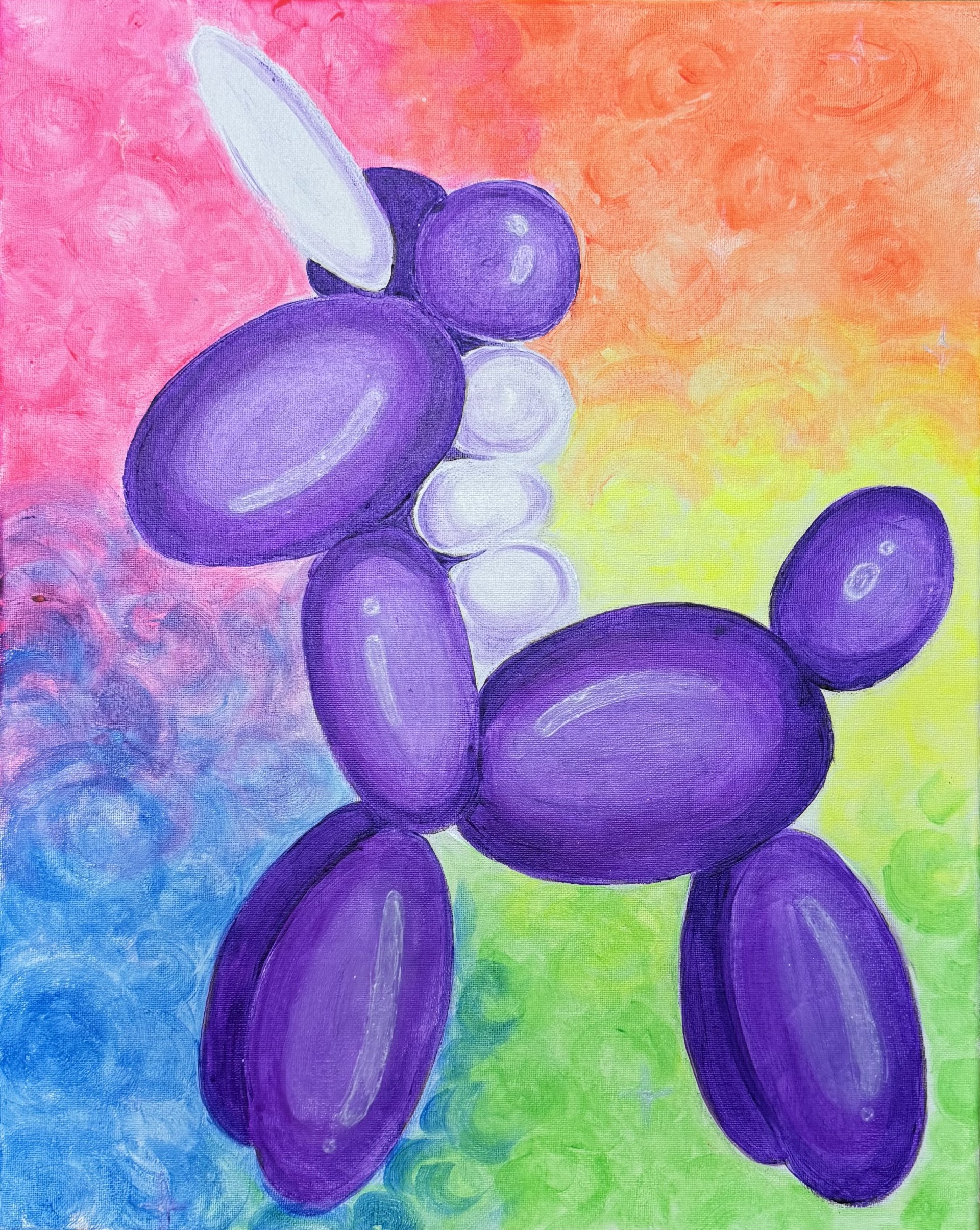 Rainbow Pop - Pinot's Palette Painting