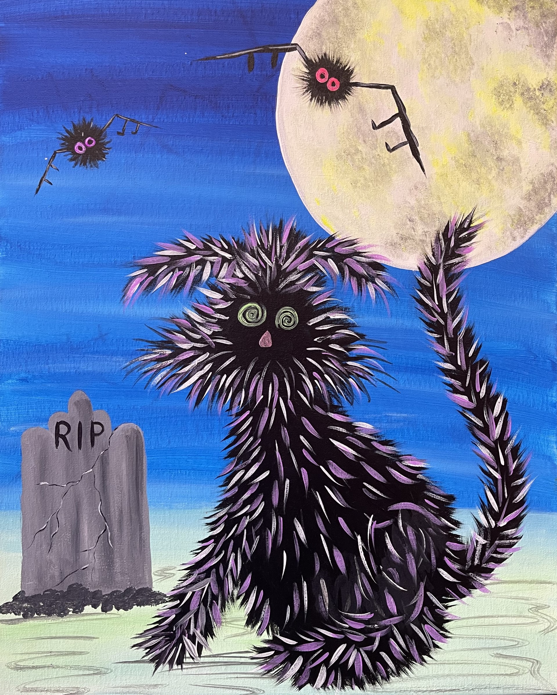 Scat Cat - Pinot's Palette Painting