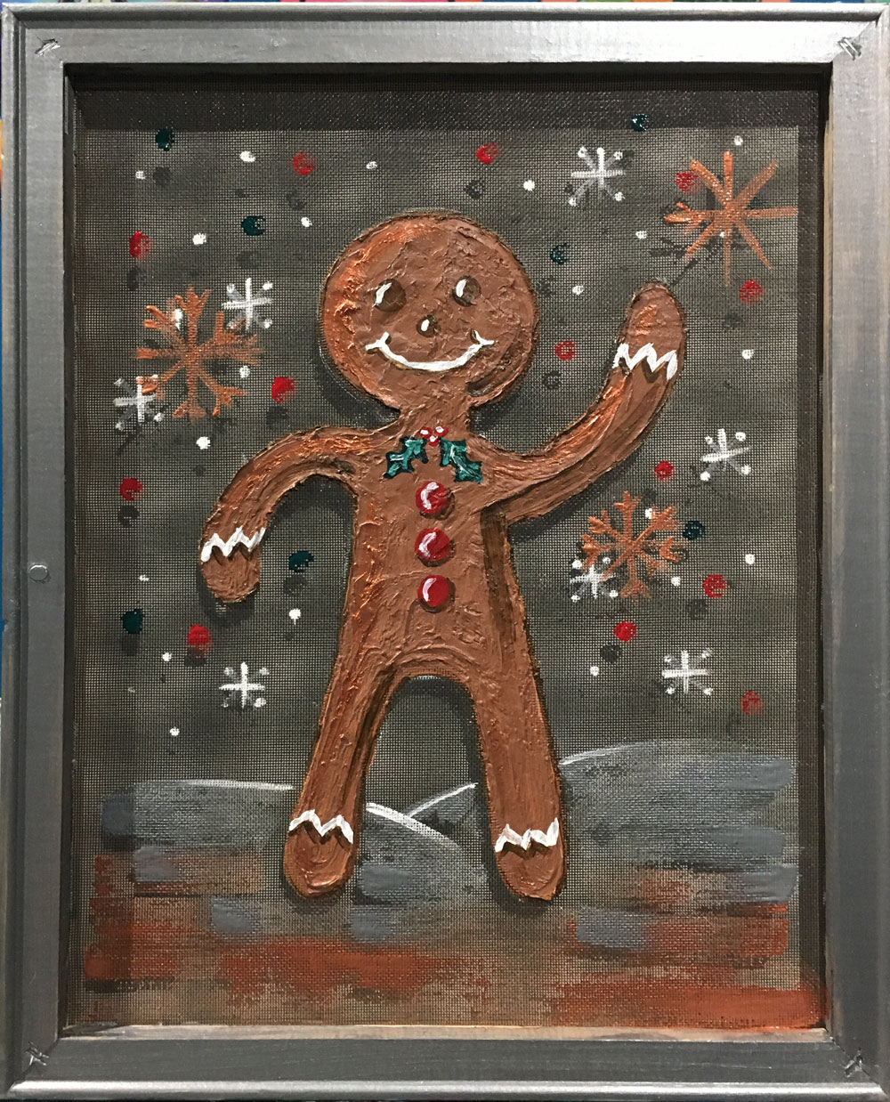 Screen Art - Hello Christmas - Pinot's Palette Painting