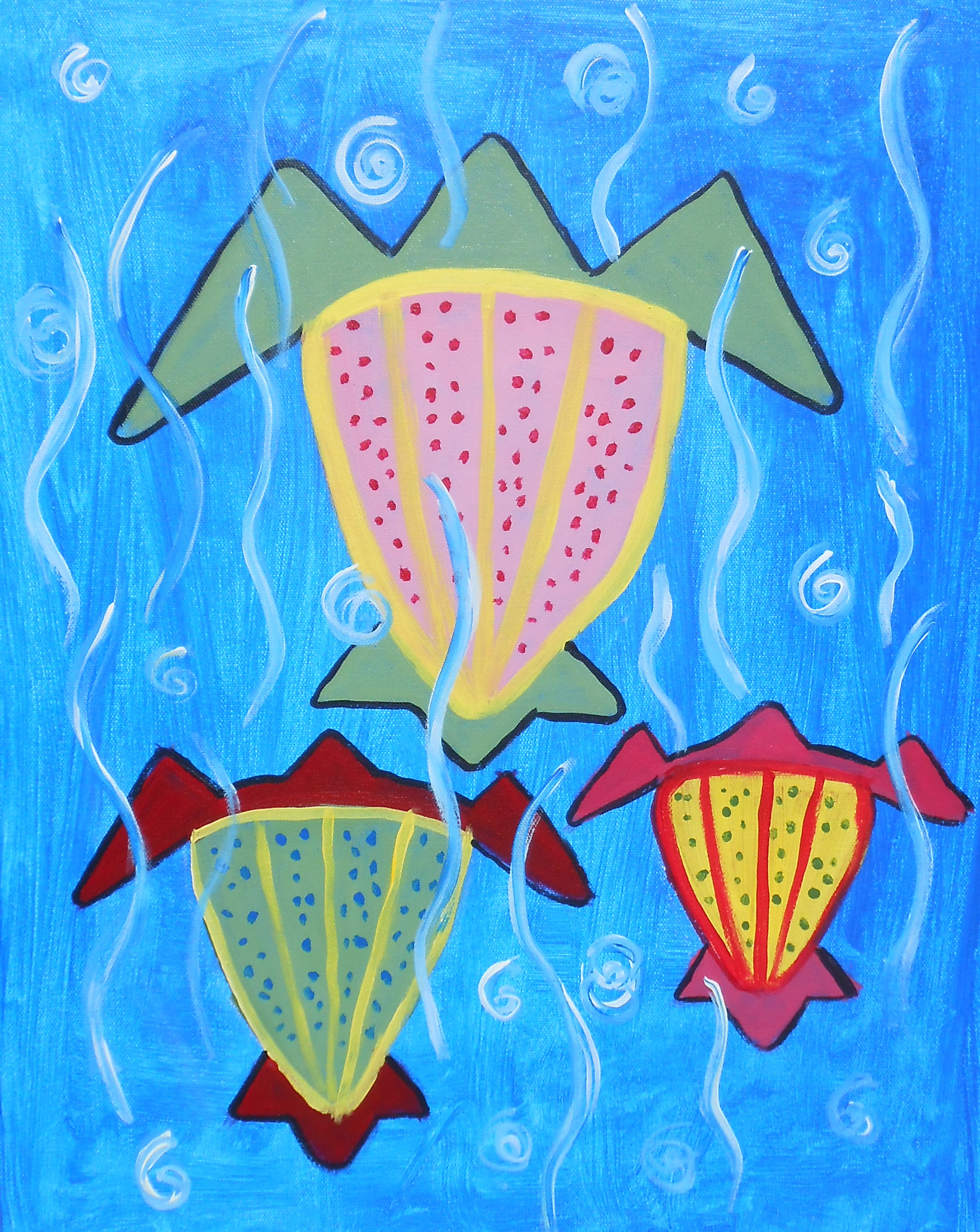 Sea Shell Turtles - Pinot's Palette Painting