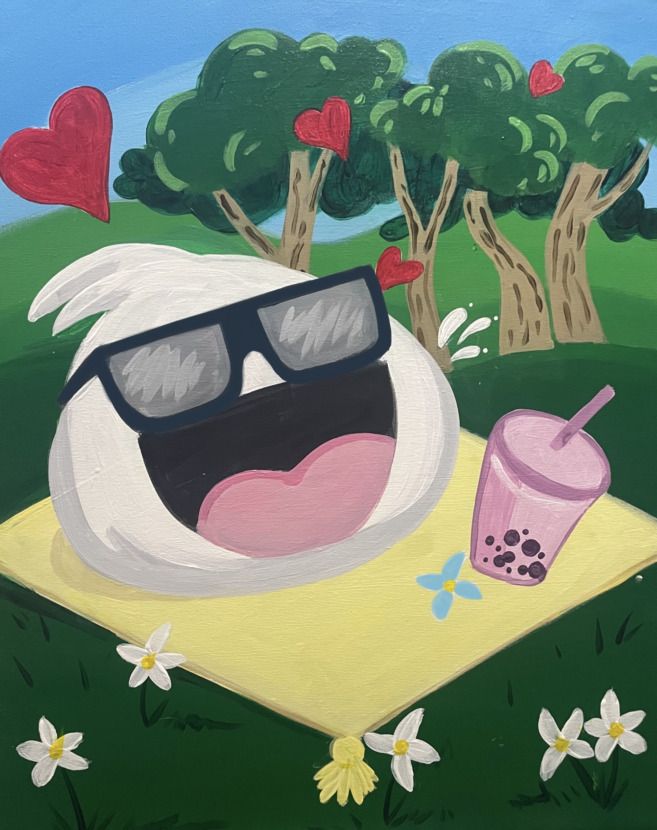 Second Dinner Picnic - Pinot's Palette Painting