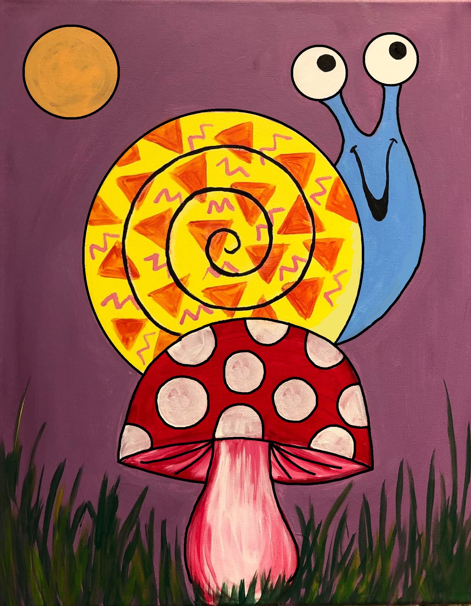 Sheldon the Snail - Pinot's Palette Painting