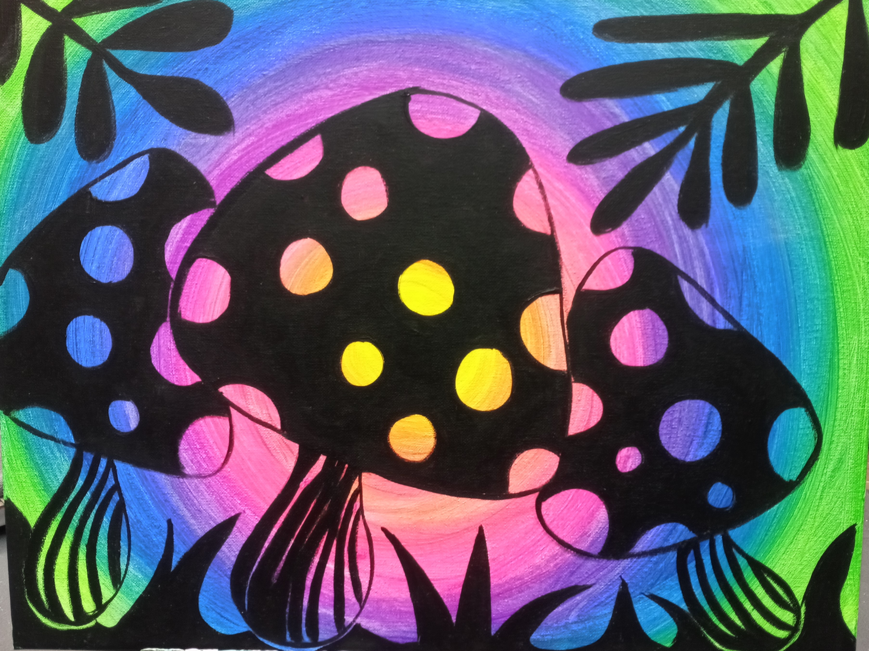 Shroom Bloom - Pinot's Palette Painting