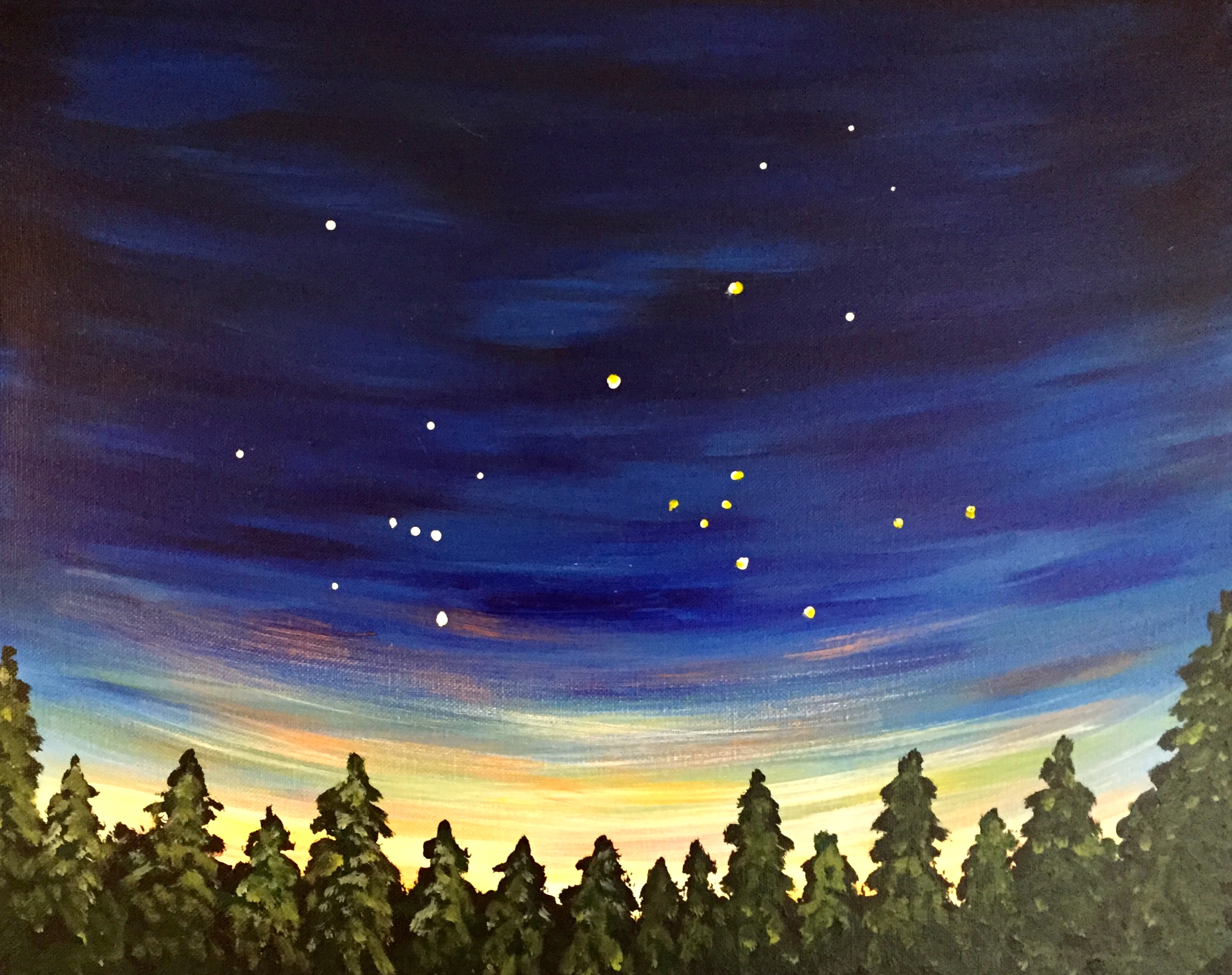 Sign in the Stars - Pinot's Palette Painting