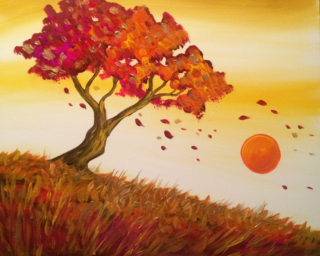 Simply Fall - Pinot's Palette Painting