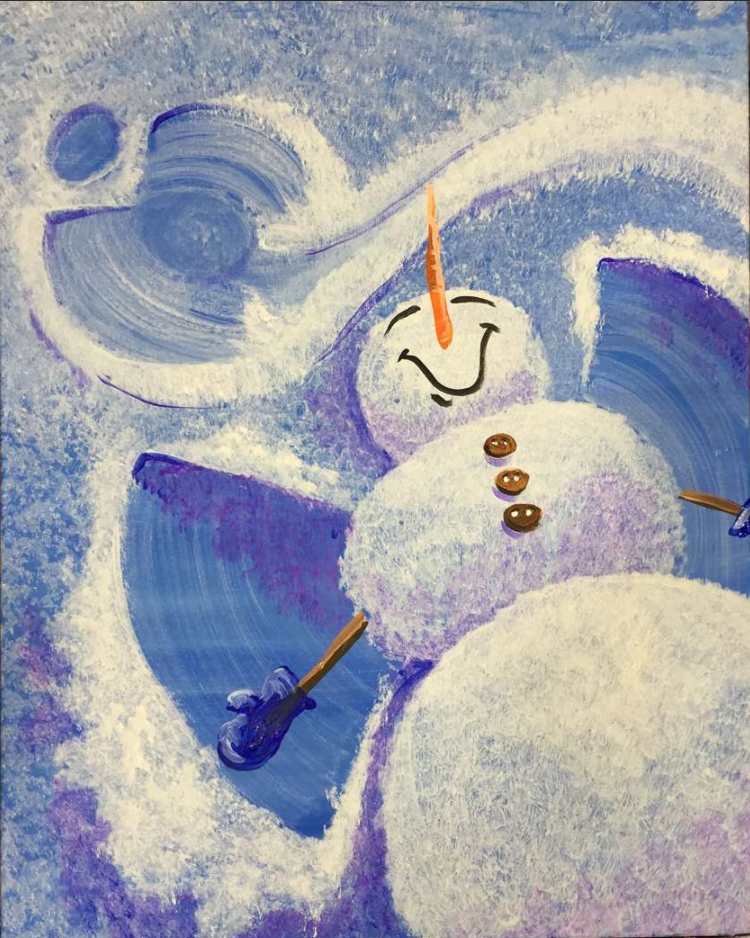 Snowman Angels - Pinot's Palette Painting