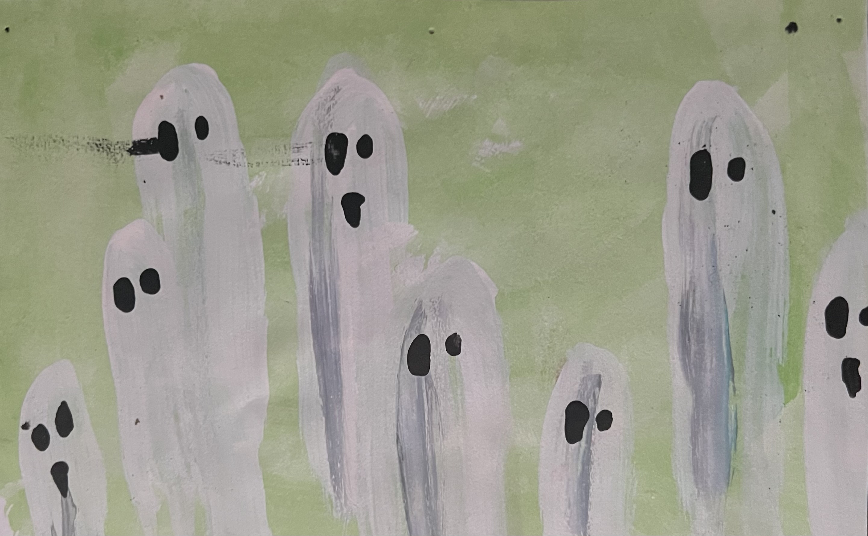 Spooky Dooky Ghosts - Pinot's Palette Painting