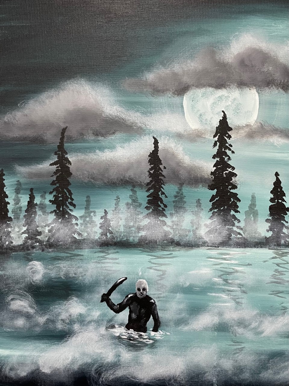 Spooky Lake - Pinot's Palette Painting