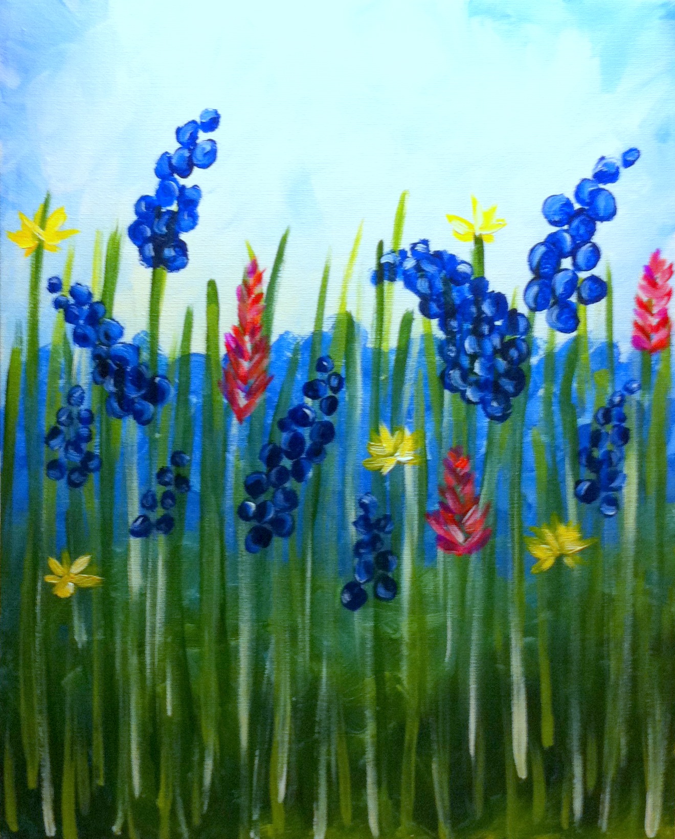 Springtime Blooms - Pinot's Palette Painting