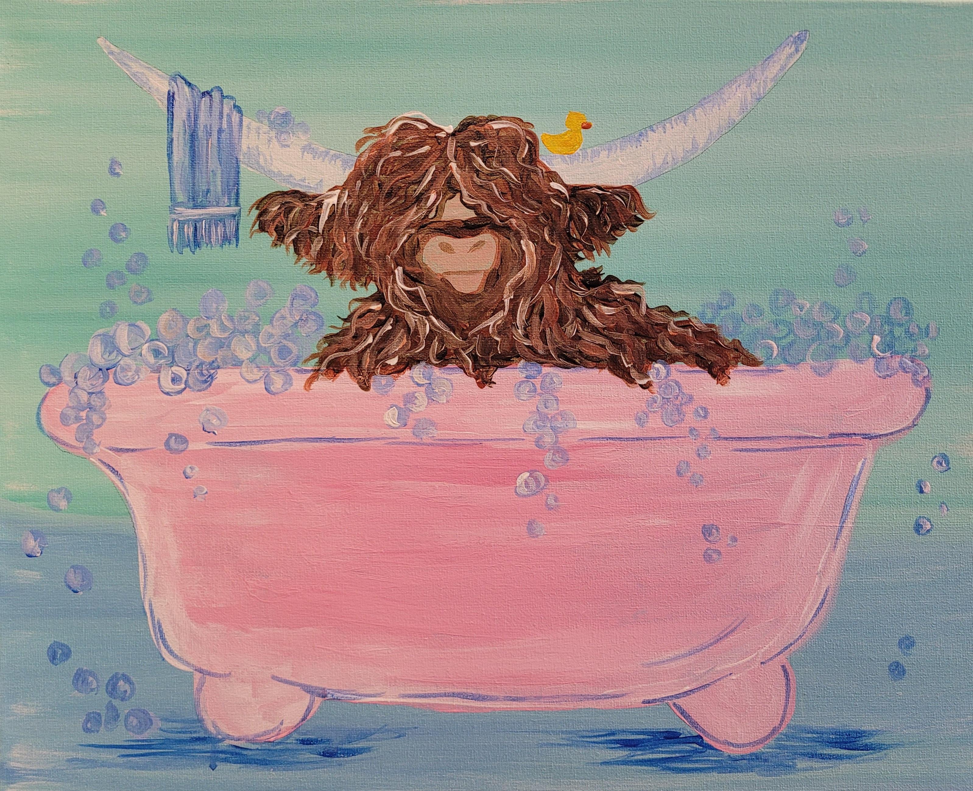 Squeaky Clean Bubbles - Pinot's Palette Painting