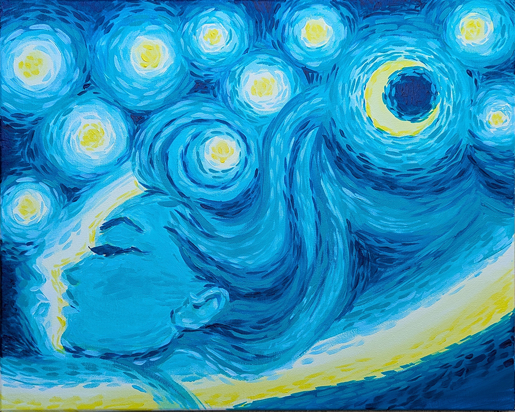 Starry Night Dreamer - Pinot's Palette Painting
