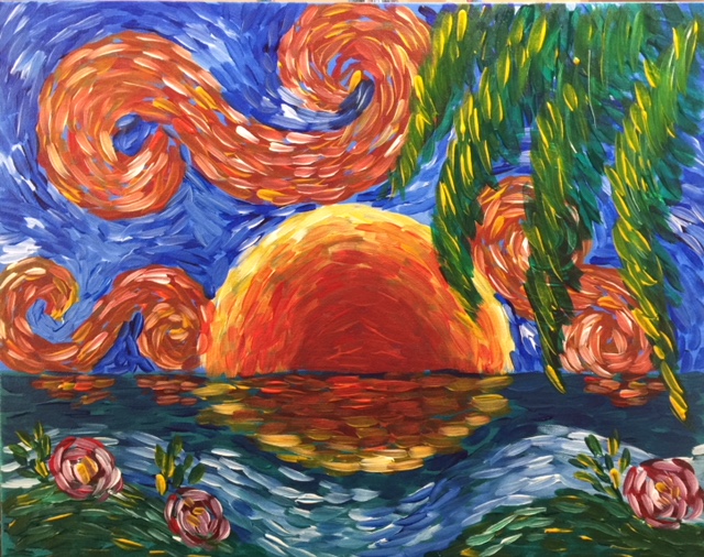 Starry Night in Paradise - Pinot's Palette Painting